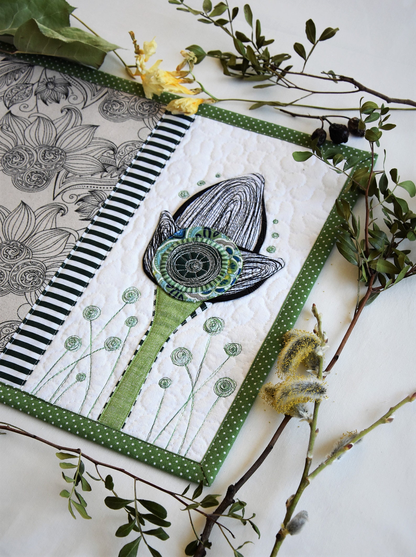 Limited Edition Placemats by Kajura Flower Linens Kitchen - Etsy