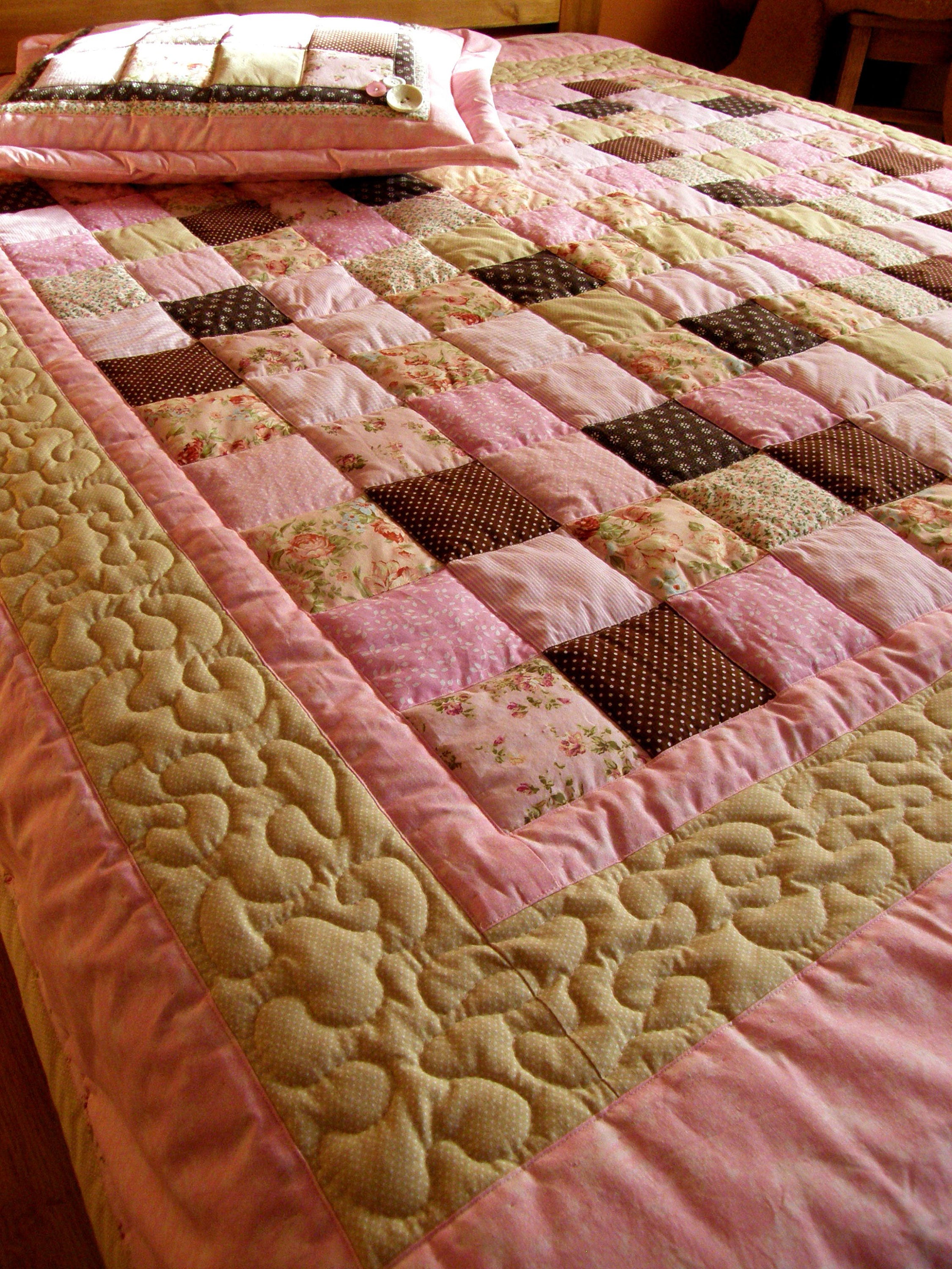 Pink Tones Double Quilt : - Etsy