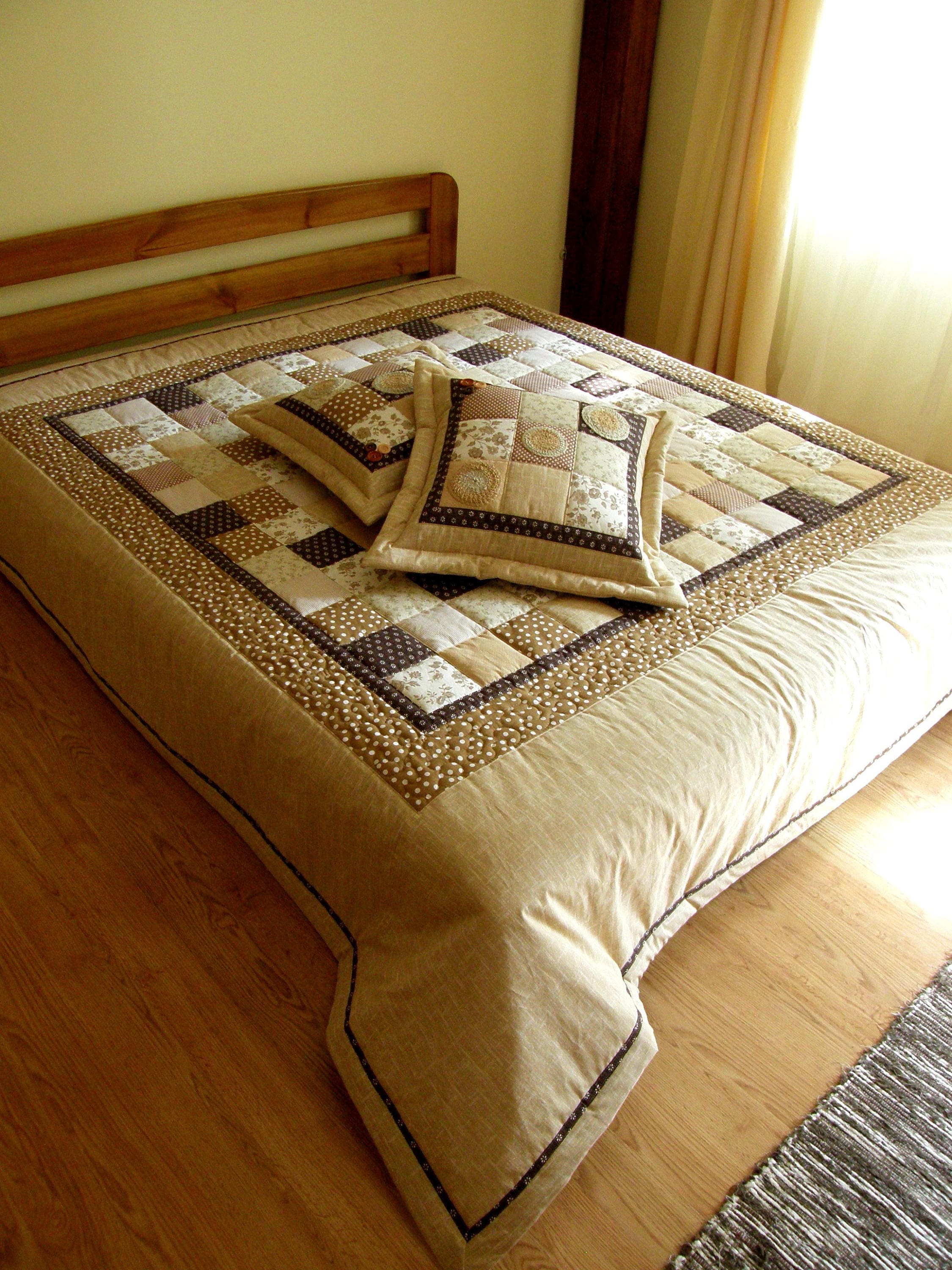 Brown Tones Double Quilt : - Etsy