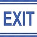 Exit Sign Vinyl Decal Sticker - Etsy