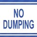 No Dumping Sign Vinyl Decal Sticker - Etsy