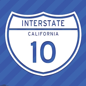 Interstate 10 California Vinyl Decal Sticker Freeway - Etsy