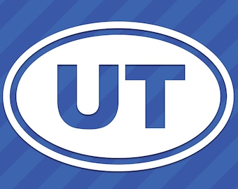 Ut Vinyl Decal - Etsy