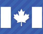 Canadian Flag Vinyl Decal Sticker Canada Maple Leaf | Etsy