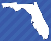 Florida FL State Outline Vinyl Decal Sticker - Etsy