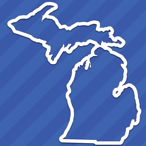 Michigan MI State Outline Vinyl Decal Sticker - Etsy