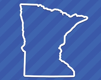 Minnesota outline | Etsy