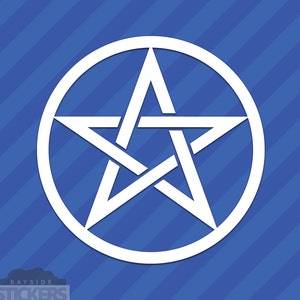 Pentacle Vinyl Decal Sticker - Etsy