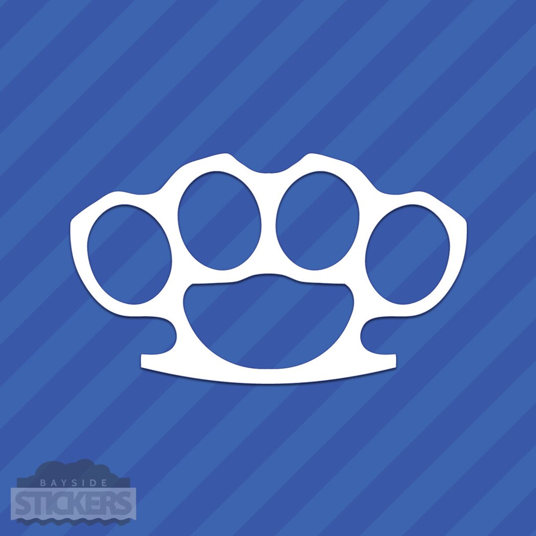 Brass Knuckles Vinyl Decal Sticker JDM - Etsy