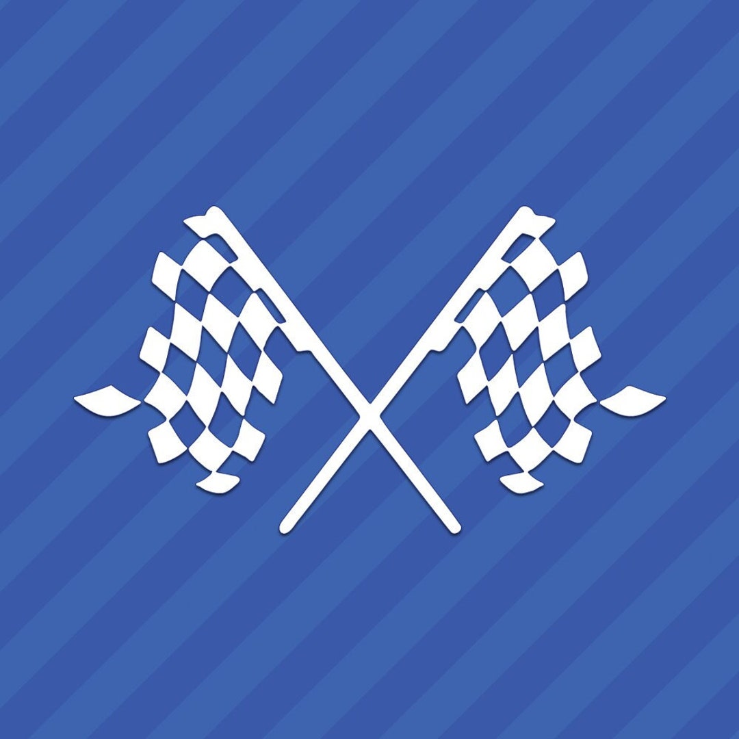 Checkered Flags Vinyl Decal Sticker Racing - Etsy