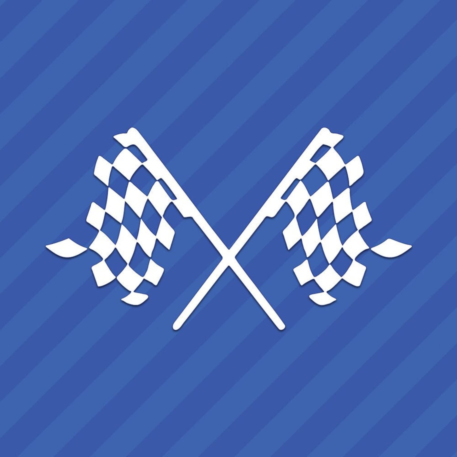 Checkered Flags Vinyl Decal Sticker Racing - Etsy