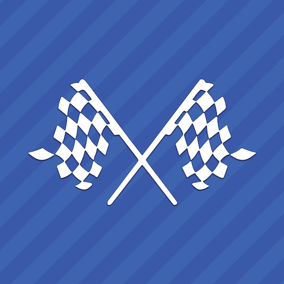 Checkered Flags Vinyl Decal Sticker Racing - Etsy