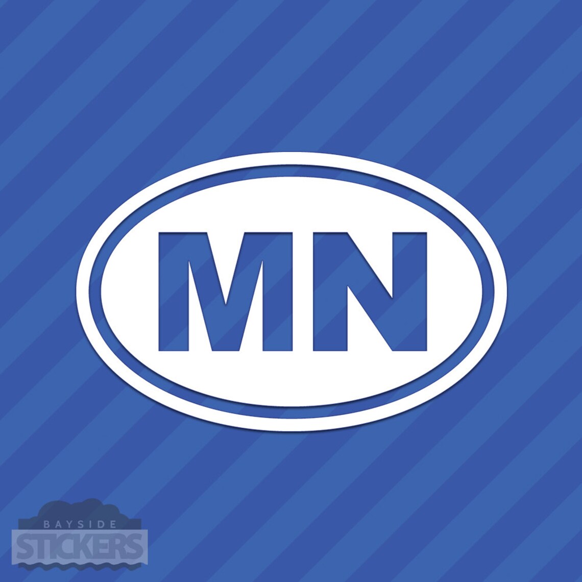 Minnesota MN Oval Vinyl Decal Sticker - Etsy