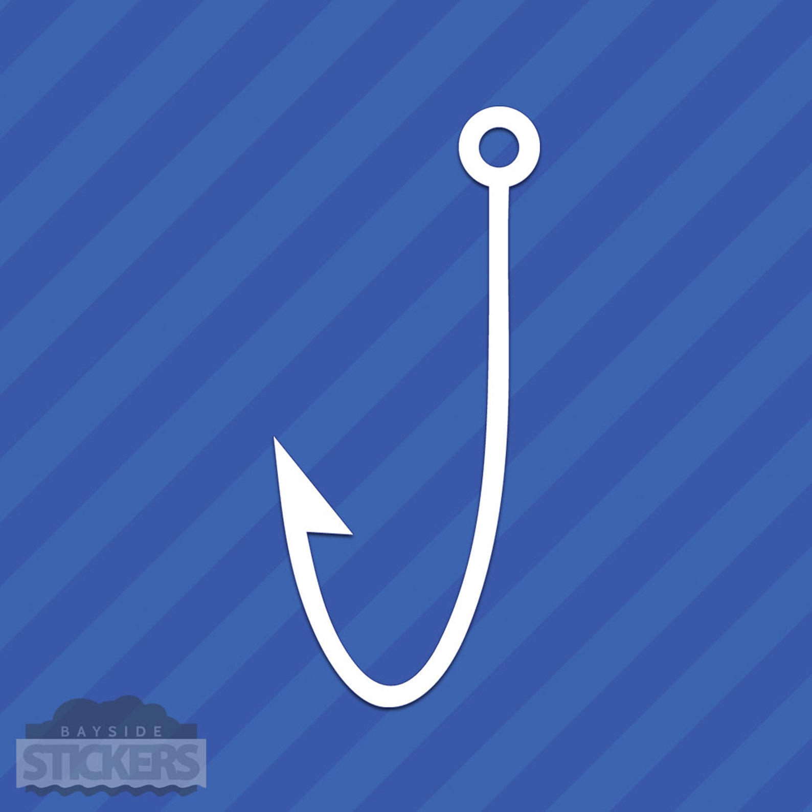 Fishing Hook Vinyl Decal Sticker - Etsy