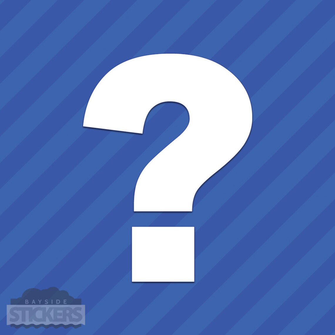 Question Mark Symbol Vinyl Decal Sticker Punctuation | Etsy