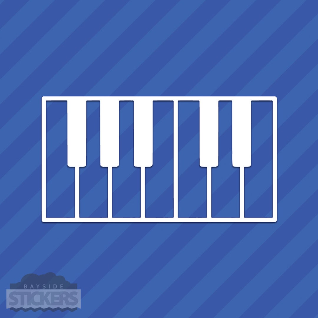 Piano Keys Vinyl Decal Sticker - Etsy