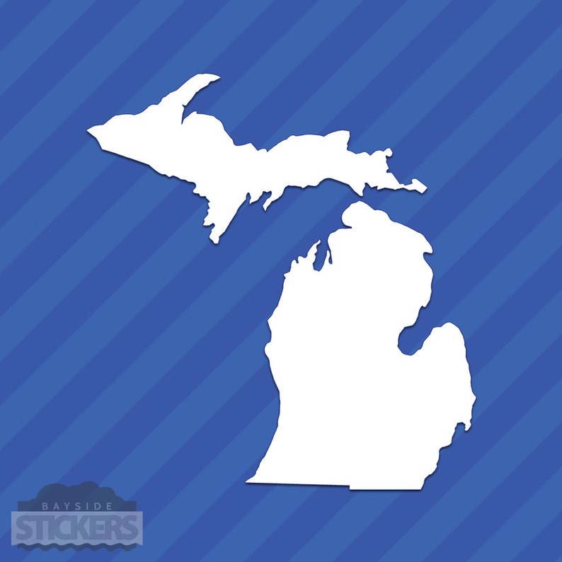 Michigan MI State Outline Vinyl Decal Sticker - Etsy