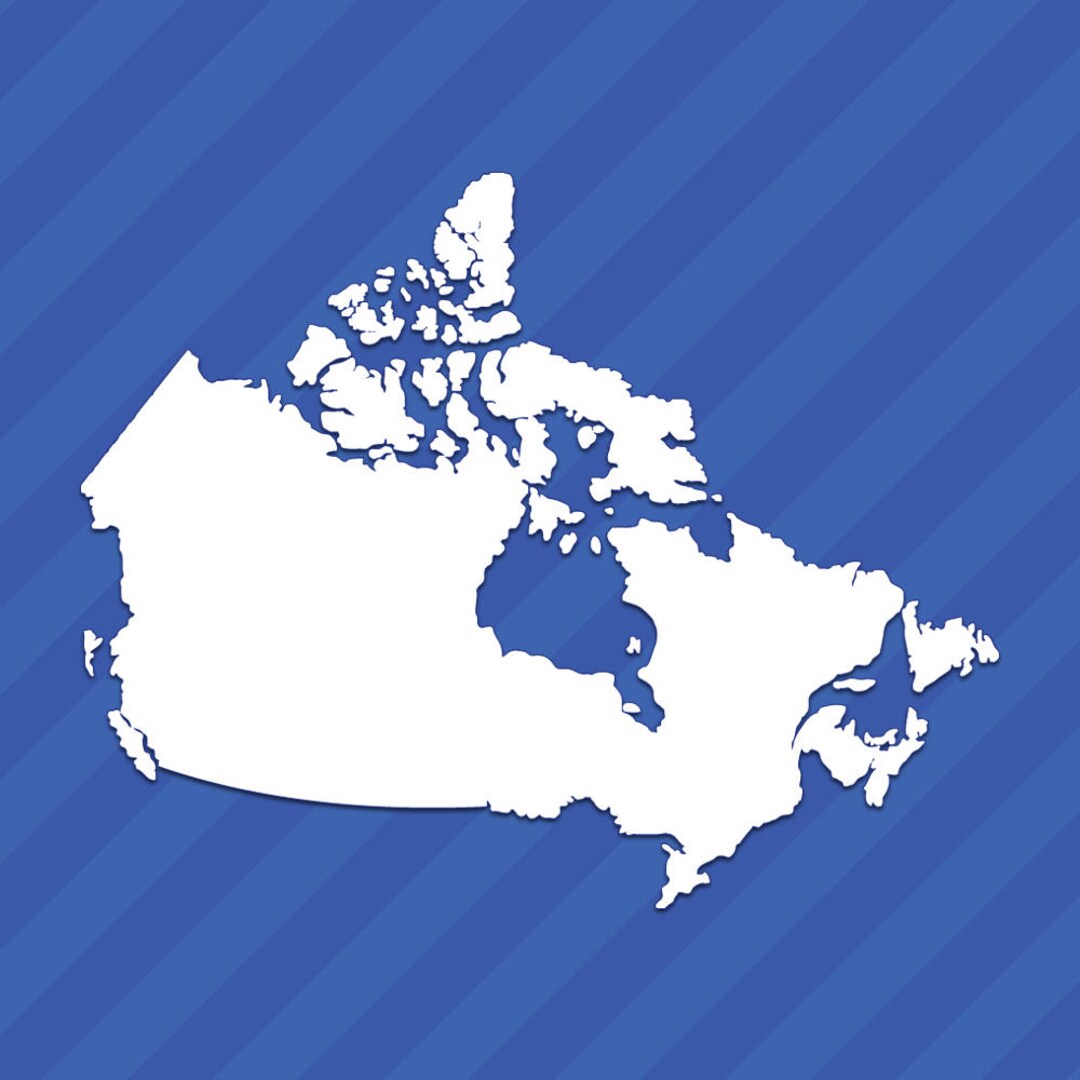 Canada CA Country Outline Vinyl Decal Sticker - Etsy