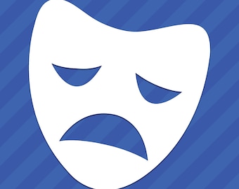 Comedy Tragedy Drama Theater Masks Vinyl Decal Sticker - Etsy