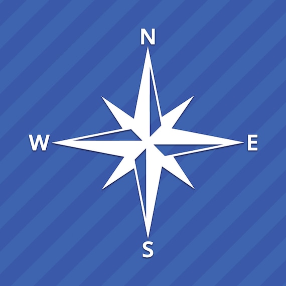 Nautical Star Compass Decal