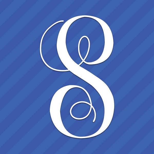 Monogram Letter S - Etsy