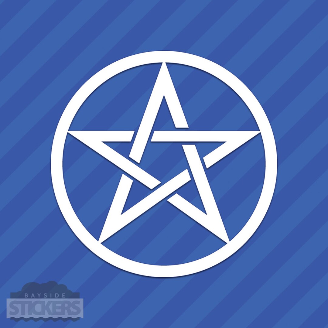 Pentacle Vinyl Decal Sticker - Etsy