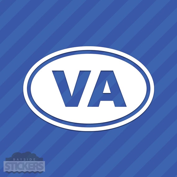 Virginia VA Oval Vinyl Decal Sticker | Etsy
