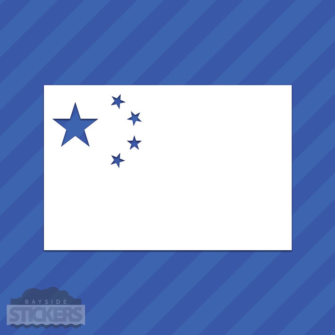 Chinese Flag Vinyl Decal Sticker People's Republic of China - Etsy