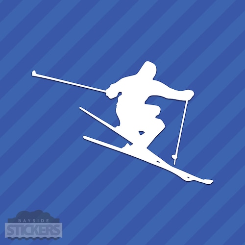 Skier Decal Skiing Decal Skier Sticker Car Decal Skiing Car - Etsy
