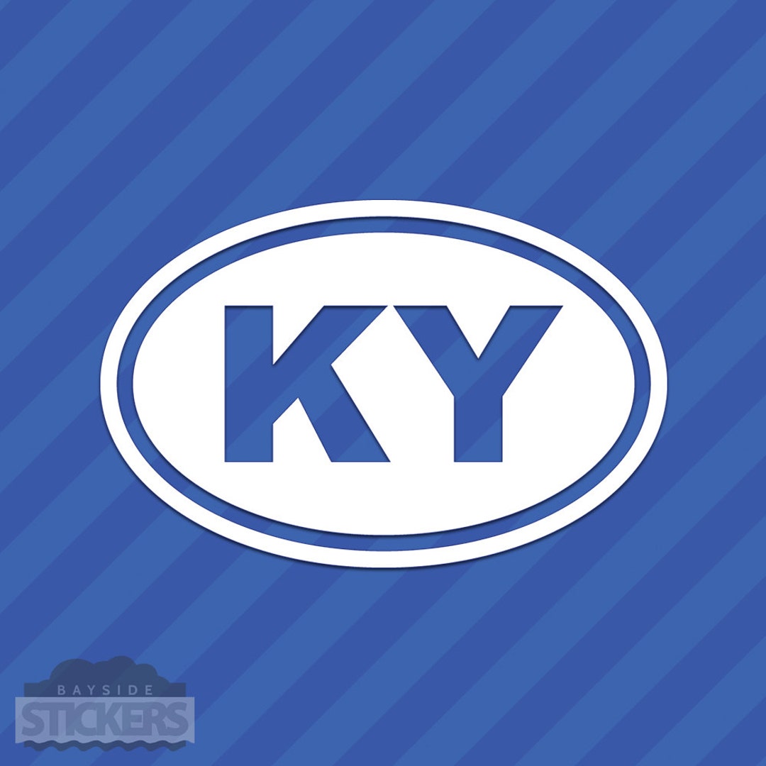 Kentucky KY Oval Vinyl Decal Sticker - Etsy