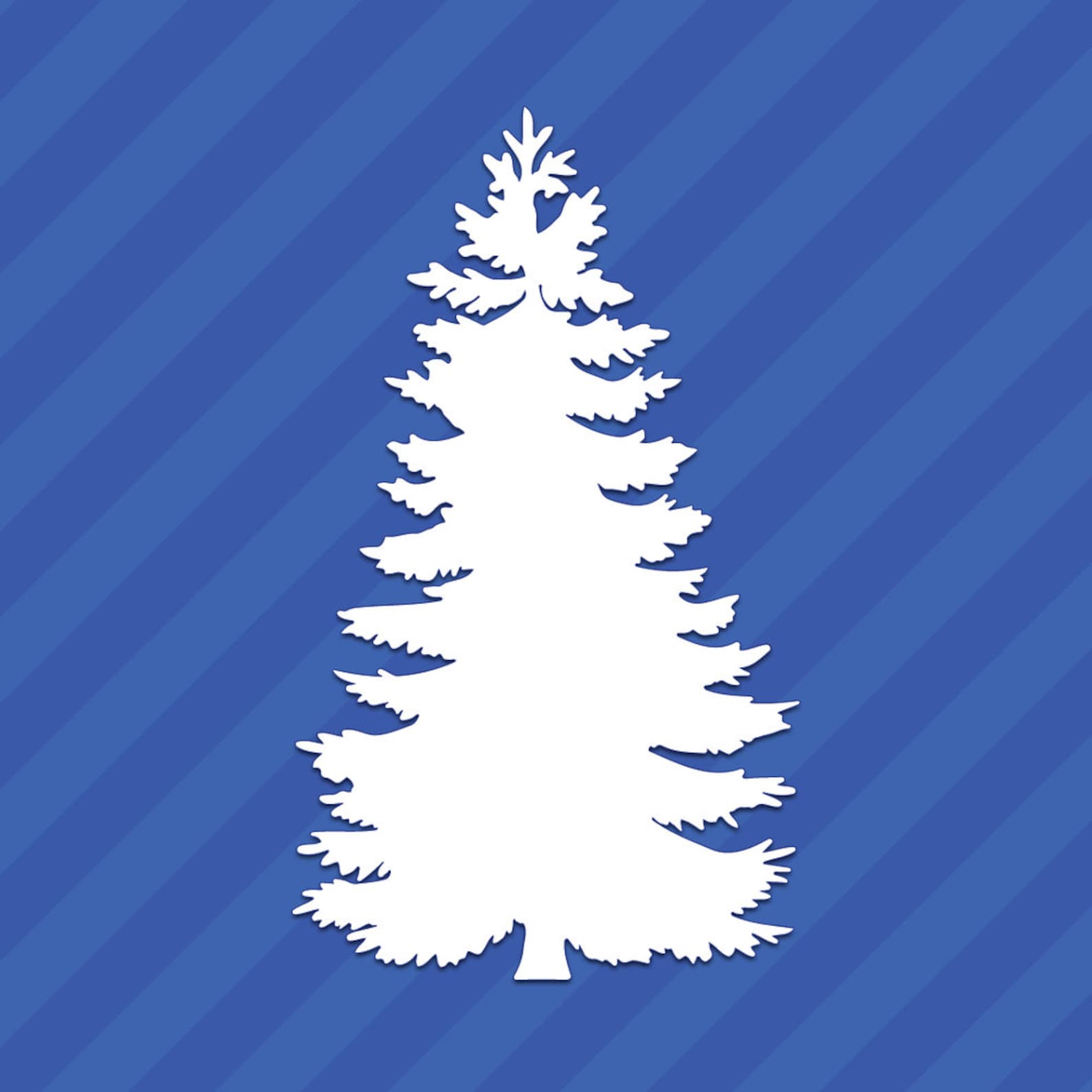 Evergreen Tree Vinyl Decal Sticker - Etsy