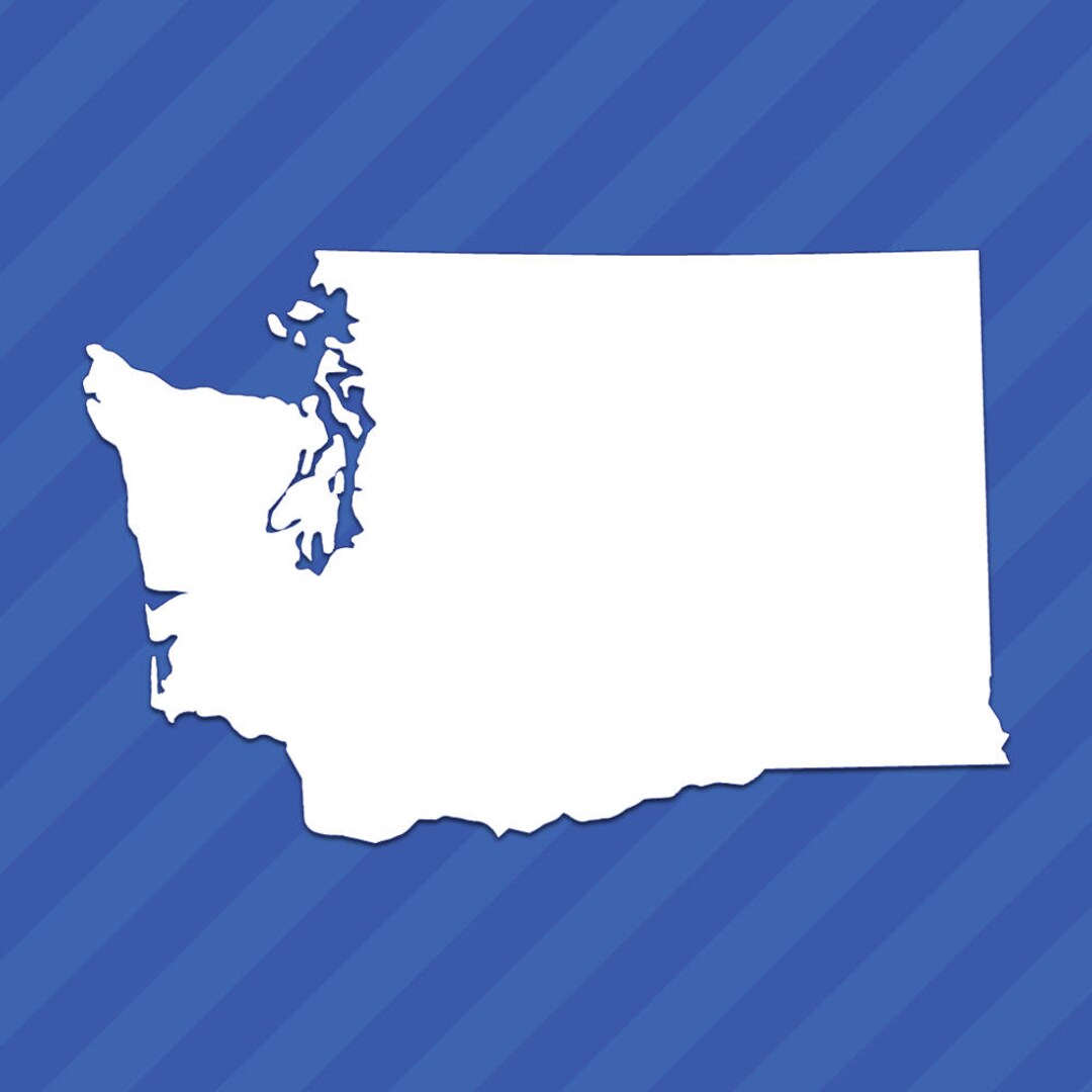 Washington WA State Outline Vinyl Decal Sticker - Etsy