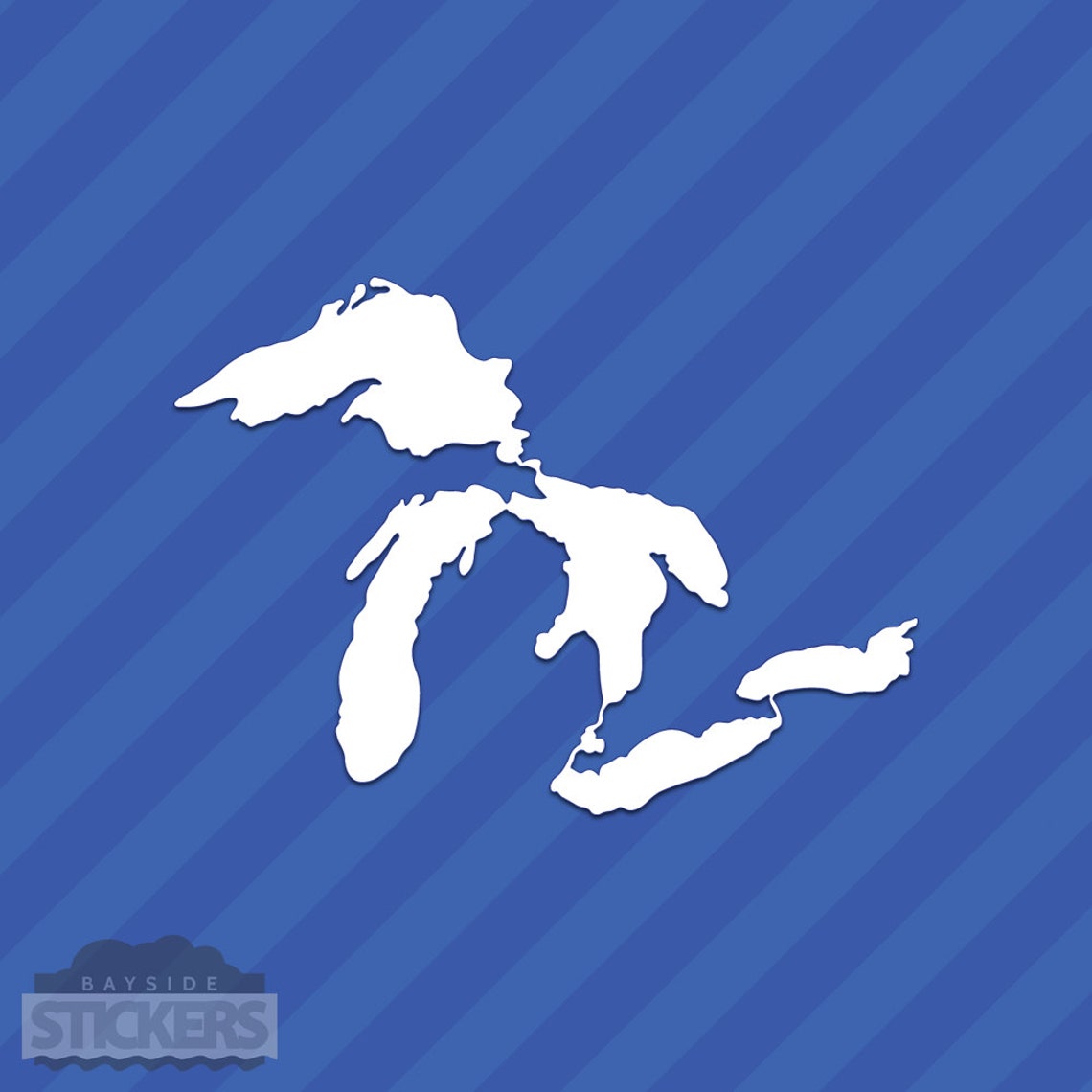 Great Lakes Outline Vinyl Decal Sticker - Etsy