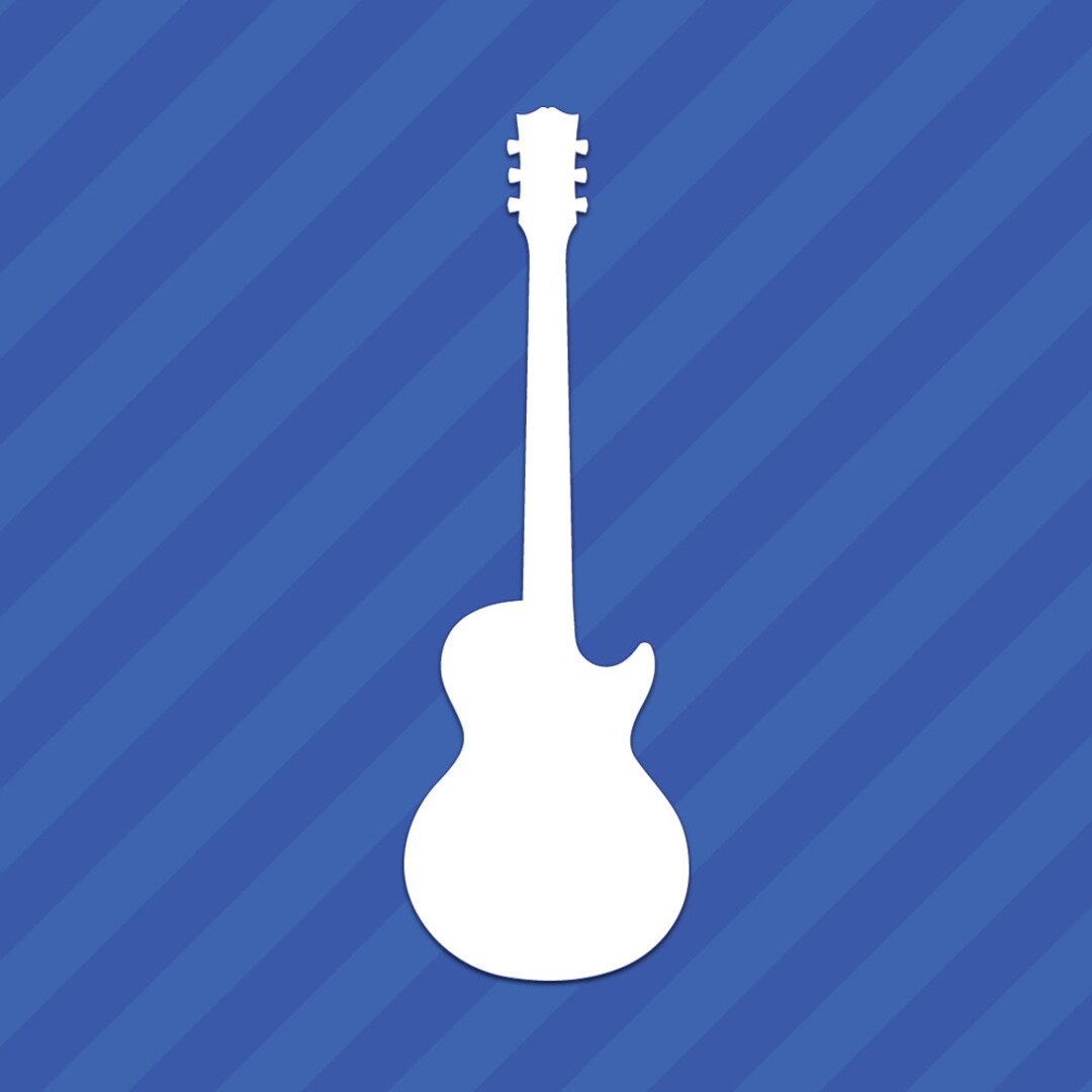 Electric Guitar Vinyl Decal Sticker - Etsy