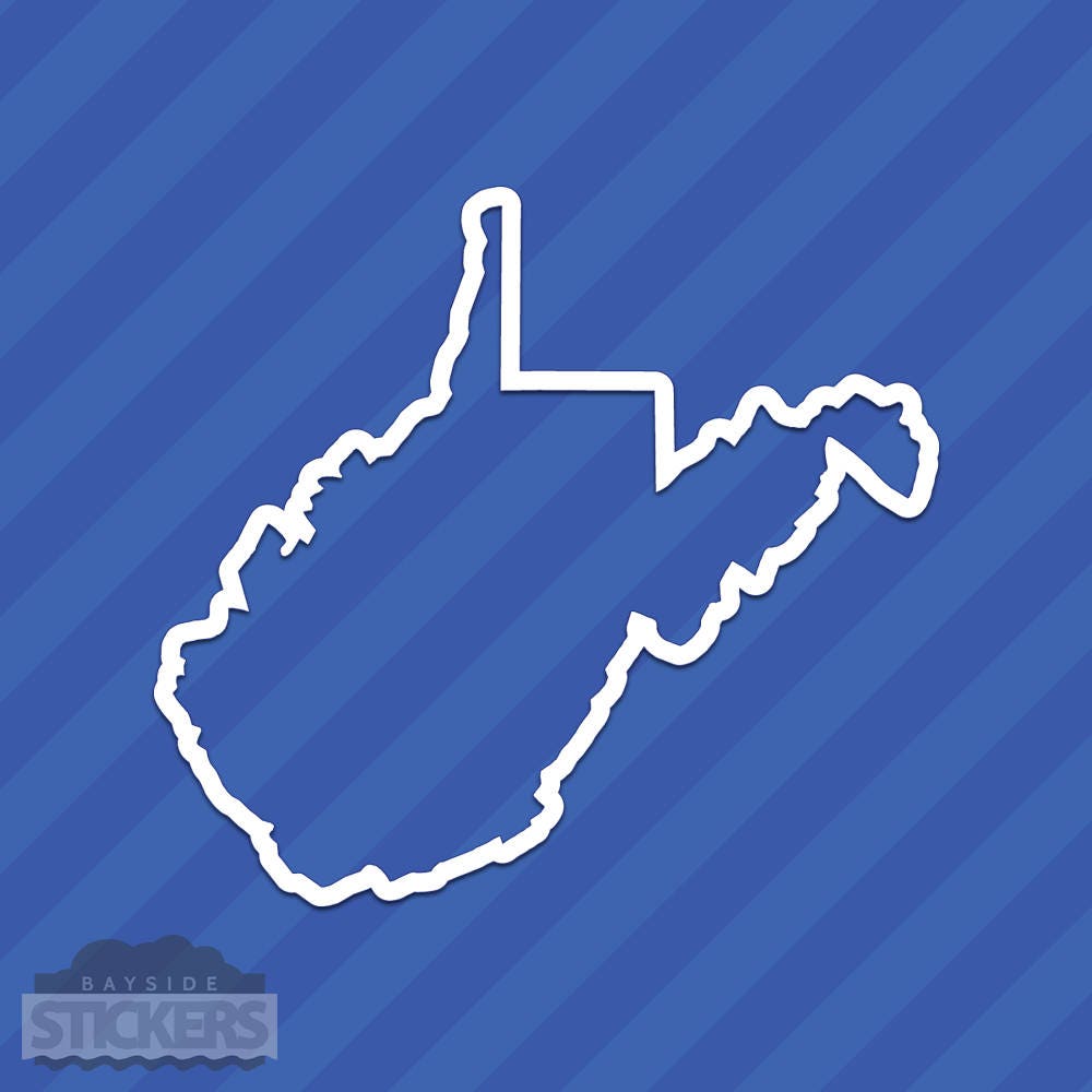 West Virginia WV State Outline Vinyl Decal Sticker - Etsy