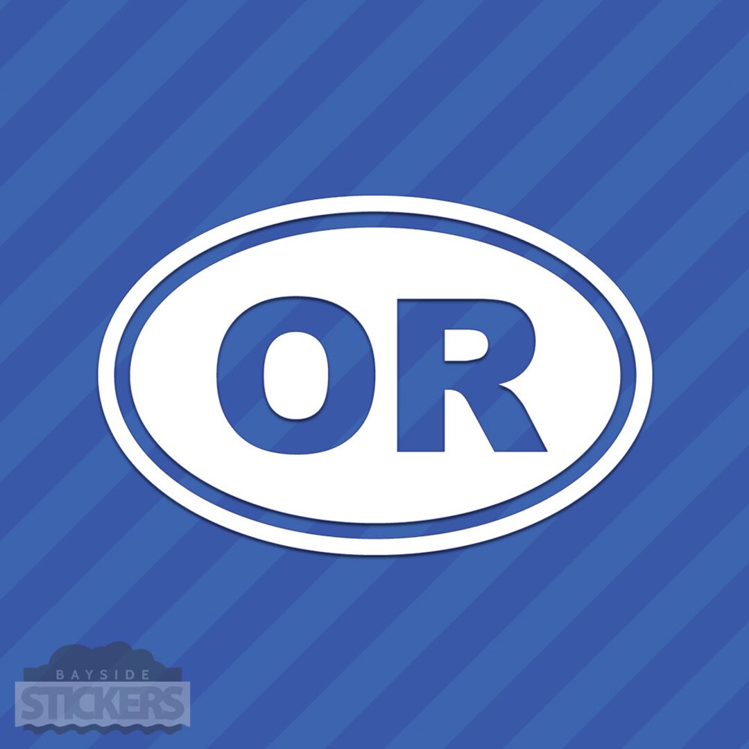 Oregon OR Oval Vinyl Decal Sticker - Etsy