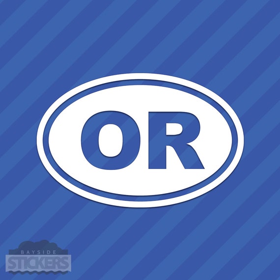 Oregon OR Oval Vinyl Decal Sticker | Etsy