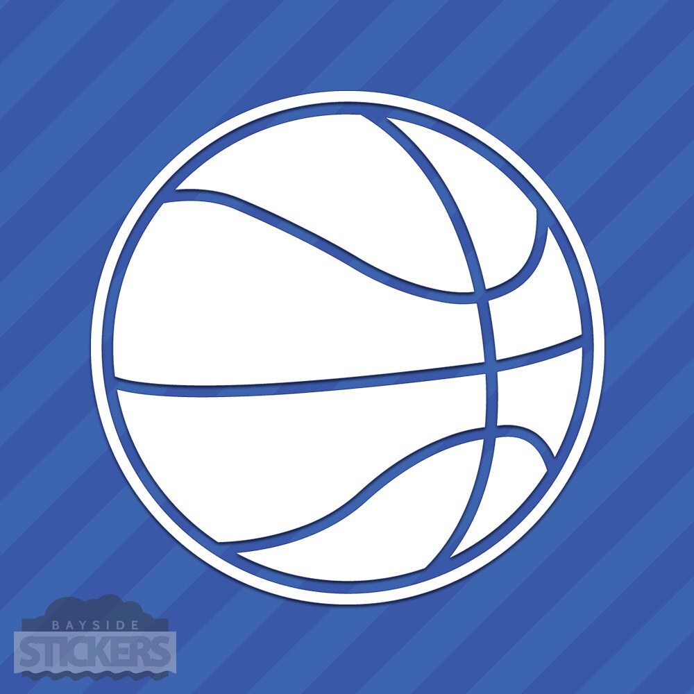 Basketball Vinyl Decal Sticker Hoops Ball B-ball Sports - Etsy