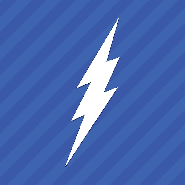Lightning Bolt Vinyl Decal - Etsy