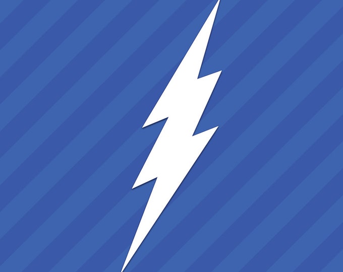 Lightning Bolt Vinyl Decal Sticker - Etsy