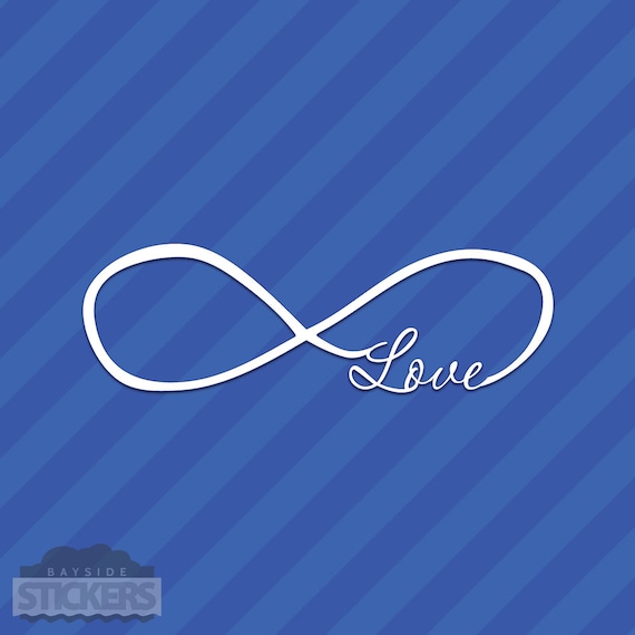 Infinite Love Infinity Loop Vinyl Decal Sticker | Etsy