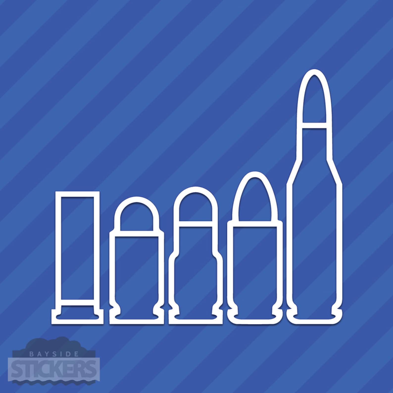 Bullet Stick Figure Family Vinyl Decal Sticker Ammo Ammunition Guns ...