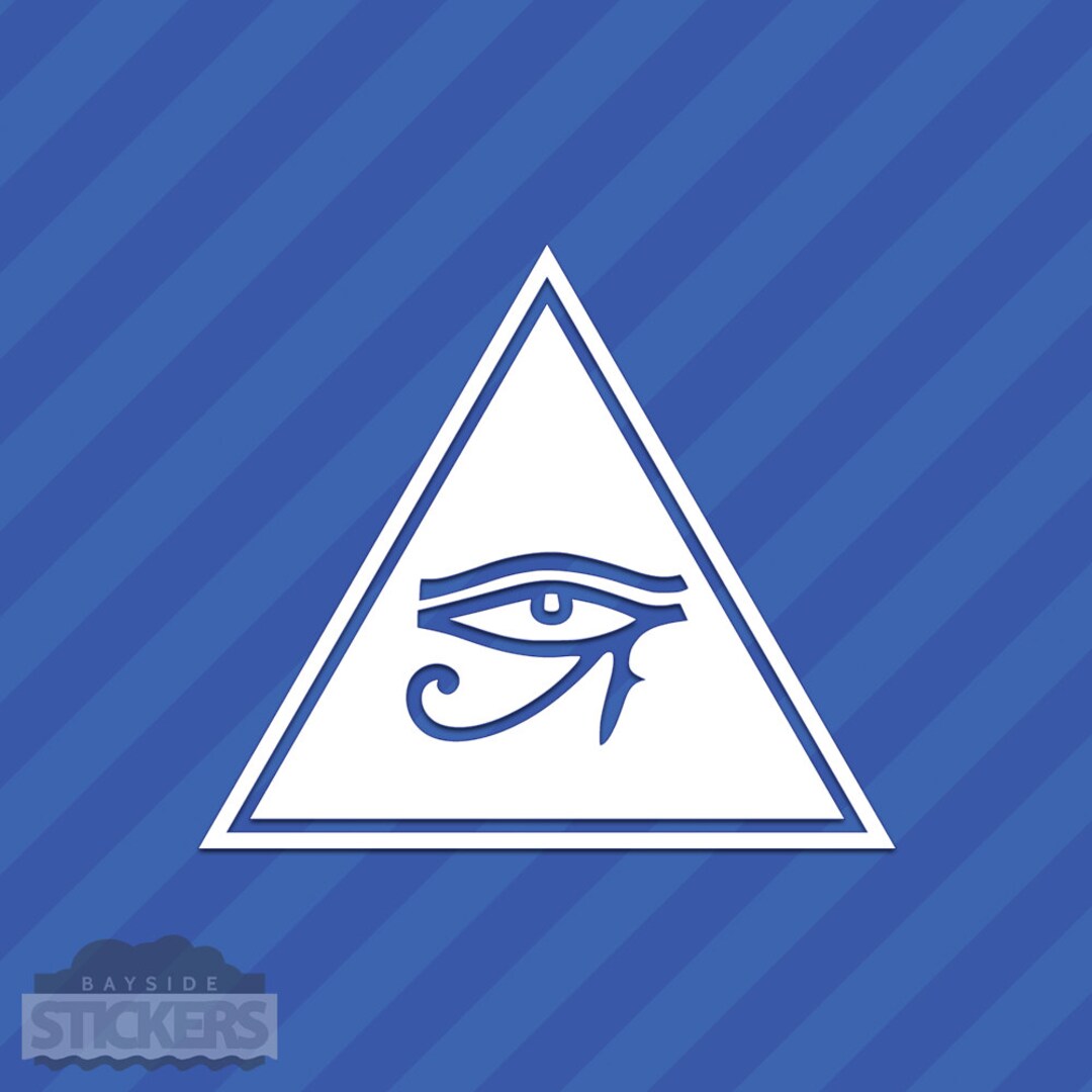 Eye of Horus Triangle Vinyl Decal Sticker Egyptian Pagan - Etsy