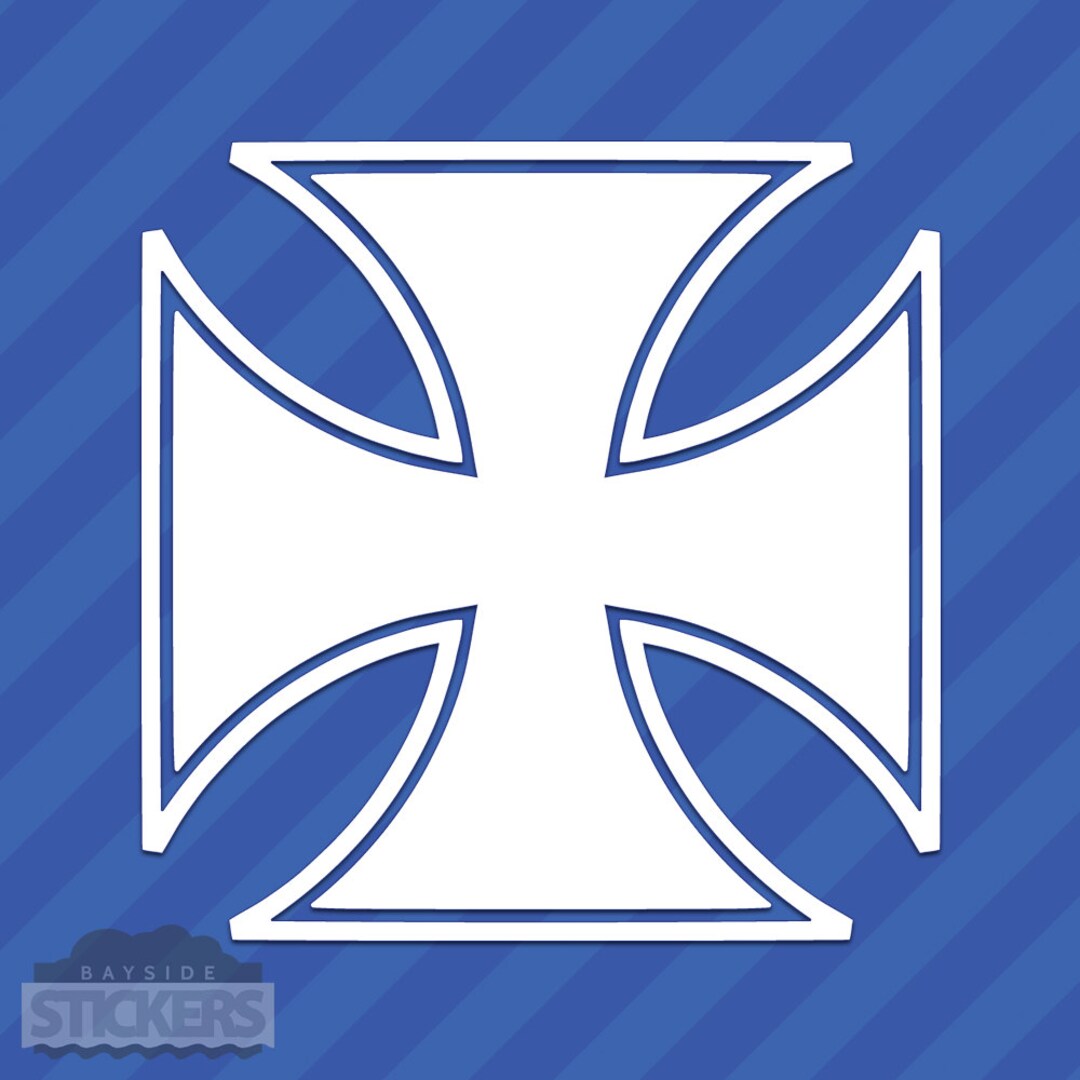 Iron Cross Vinyl Decal Sticker Knights Choppers - Etsy