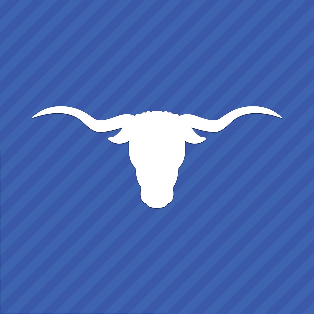 Longhorn Skull Vinyl Decal Sticker - Etsy