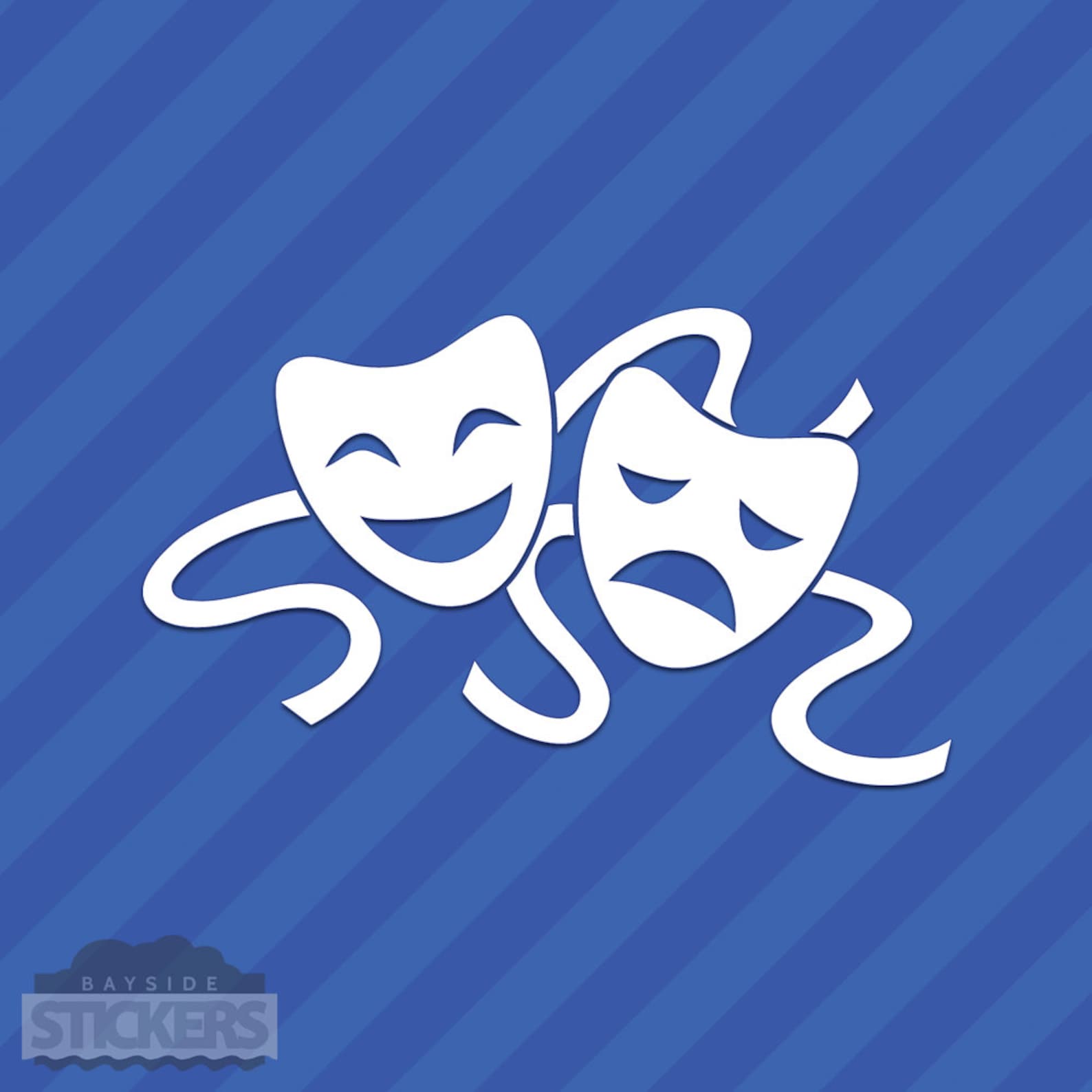 Comedy Tragedy Drama Theater Masks Vinyl Decal Sticker - Etsy