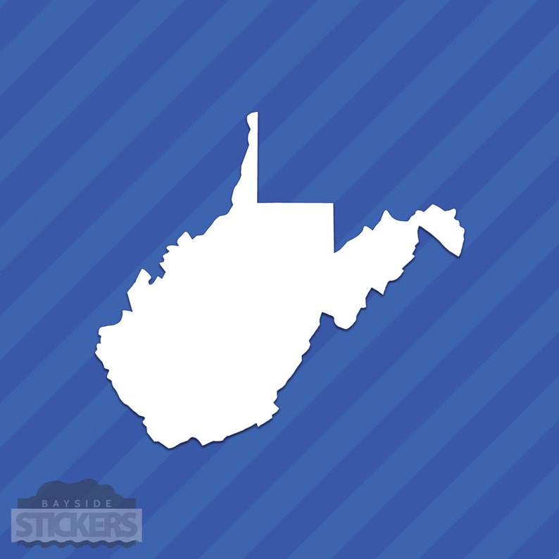 West Virginia WV State Outline Vinyl Decal Sticker - Etsy