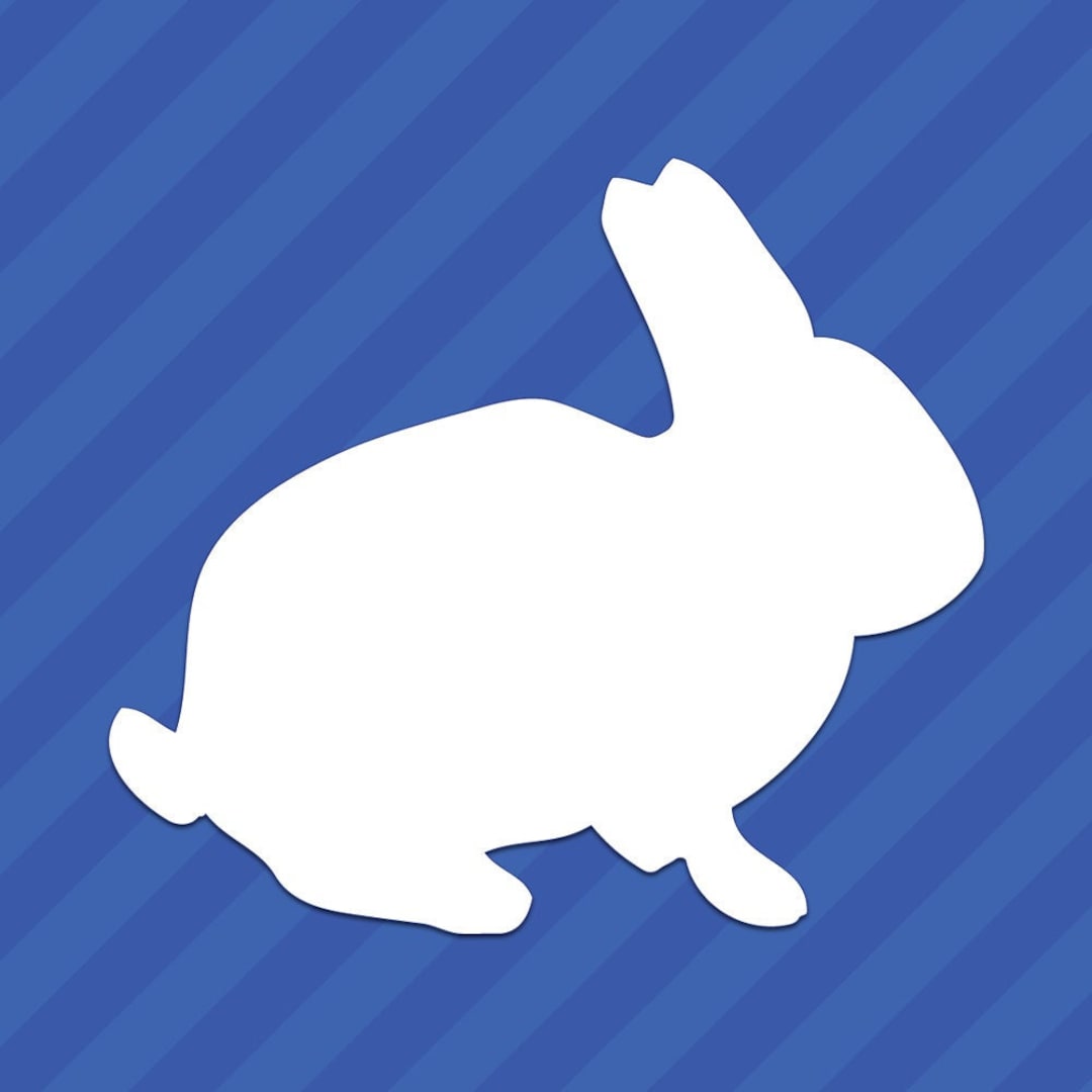 Bunny Rabbit Vinyl Decal Sticker - Etsy