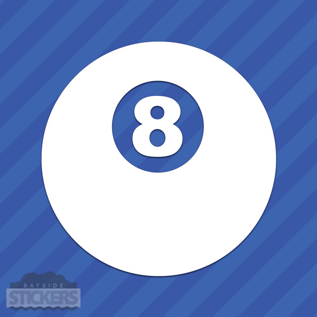 Magic Eight 8 Ball Vinyl Decal Sticker Pool Billiards - Etsy