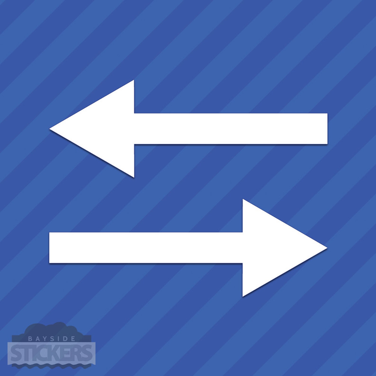Right & Left Arrow Vinyl Decal Sticker Business Door Window Enter Exit ...